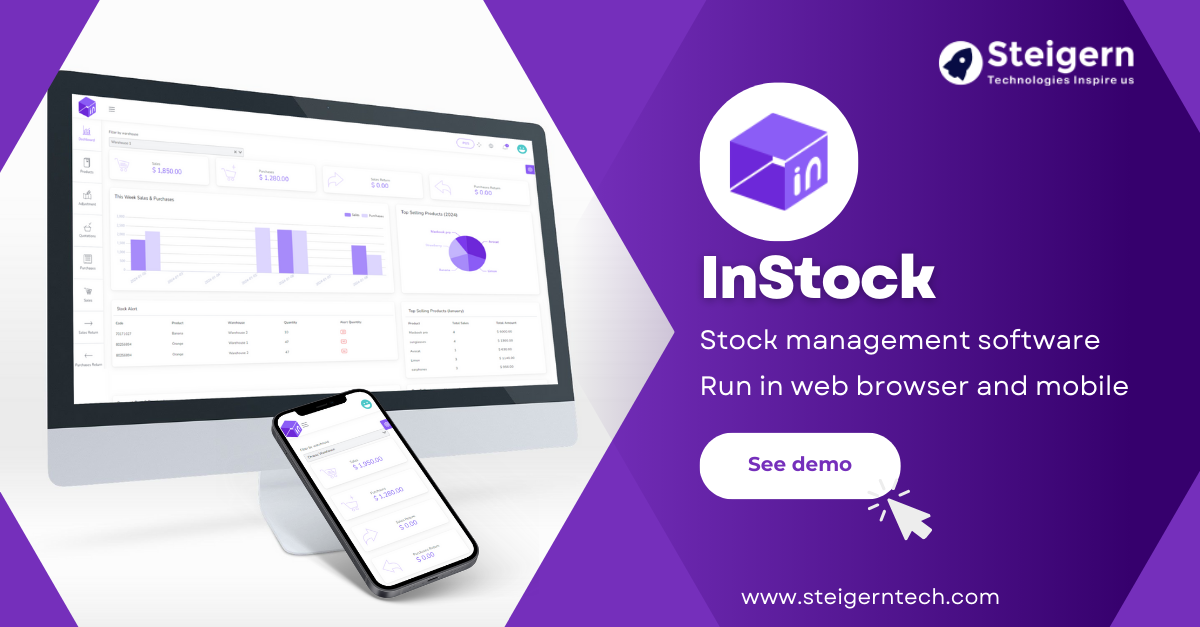Top 5 Stock management softwares - Steigern Tech