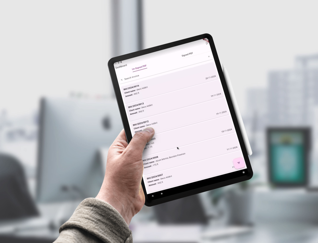 Digital signature mobile app with odoo - Steigern Tech